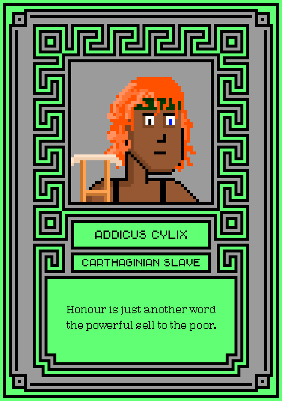 #590 - Addicus Cylix - RomanPunks